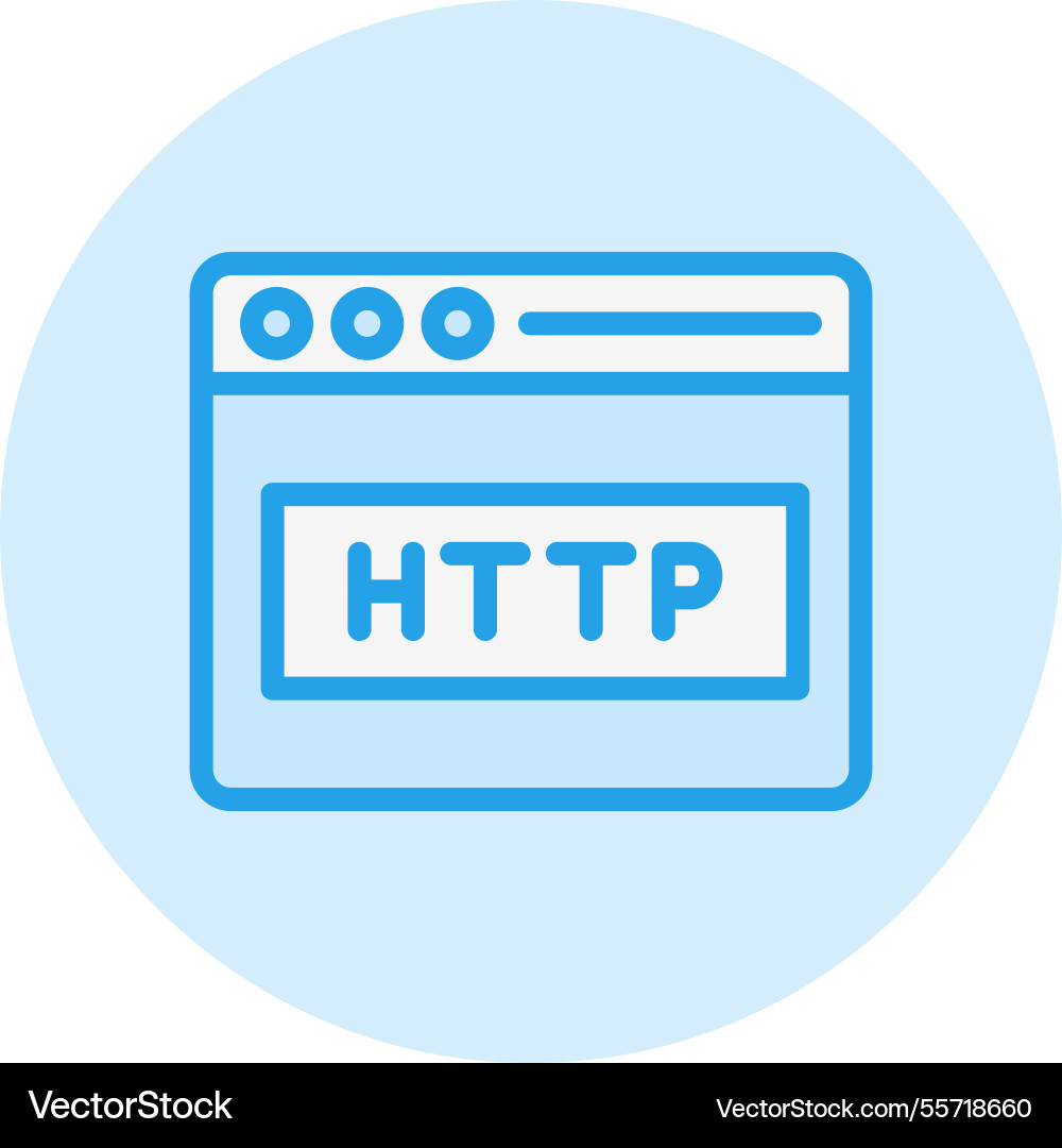 Http icon design Royalty Free Vector Image - VectorStock