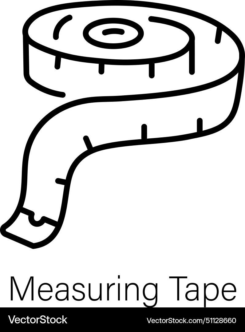 Measuring tape Royalty Free Vector Image - VectorStock