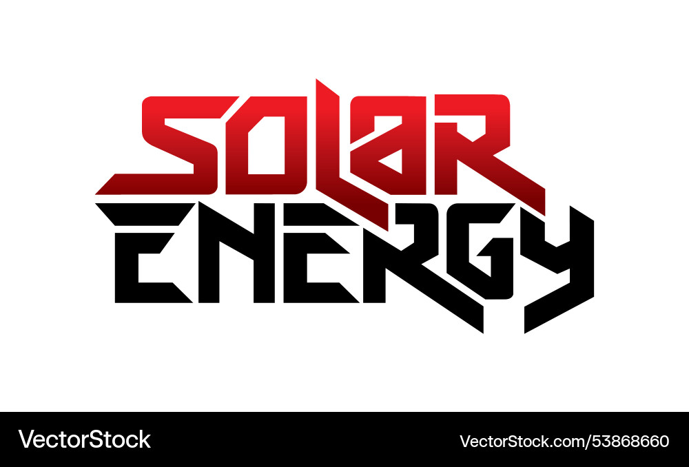 Solar Energy Letter Logo Royalty Free Vector Image