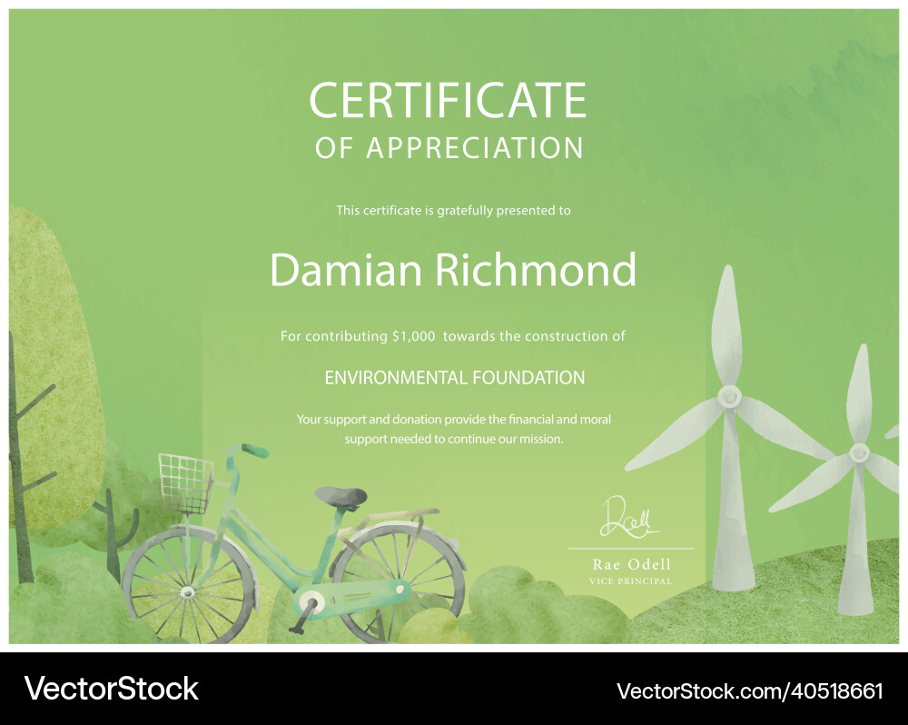 Environmental Certificates Of Appreciation MSS Environmental