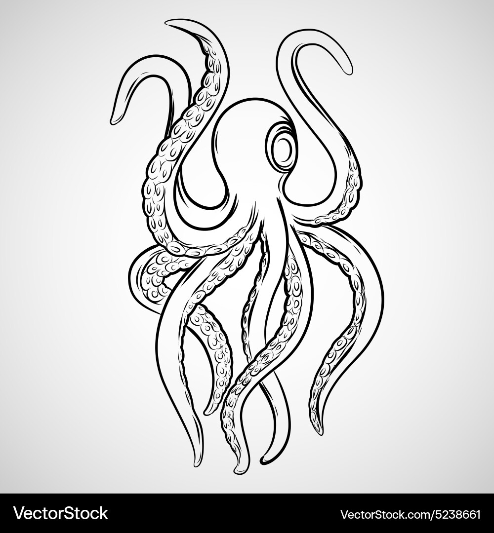 Kraken Royalty Free Vector Image - VectorStock