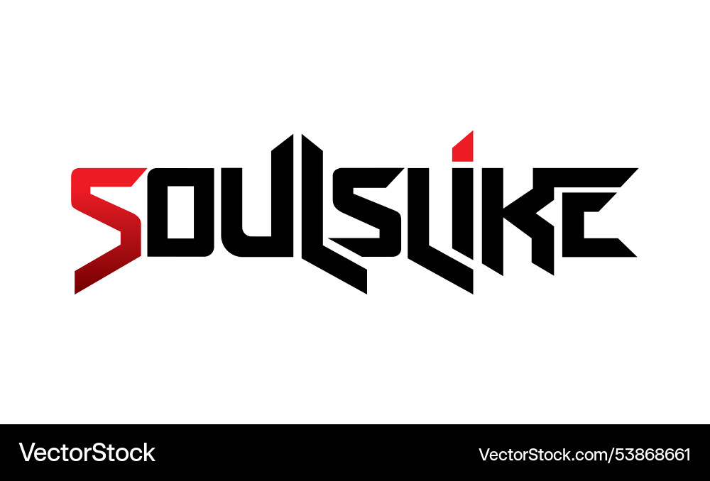 Letter soulslike design symbol Royalty Free Vector Image