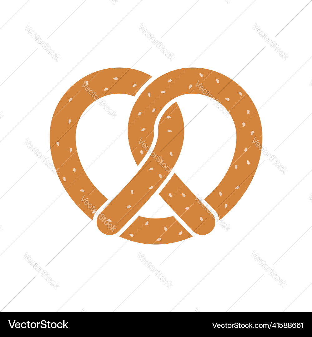 Pretzel sign Royalty Free Vector Image - VectorStock