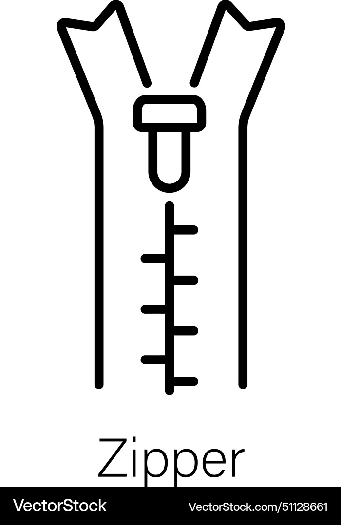 Zipper Royalty Free Vector Image - VectorStock
