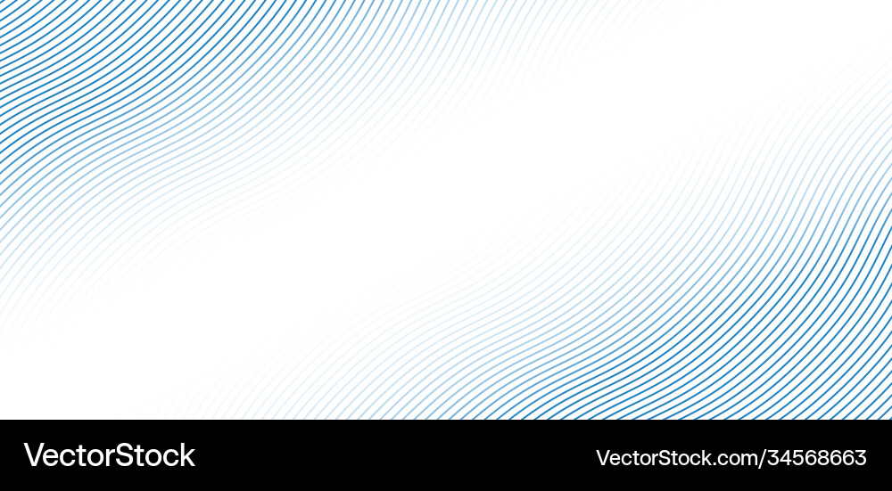 Abstract Blue Wave Lines Royalty Free Vector Image