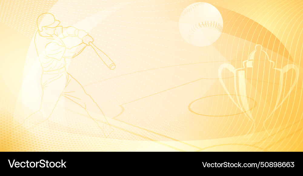 Baseball themed background Royalty Free Vector Image