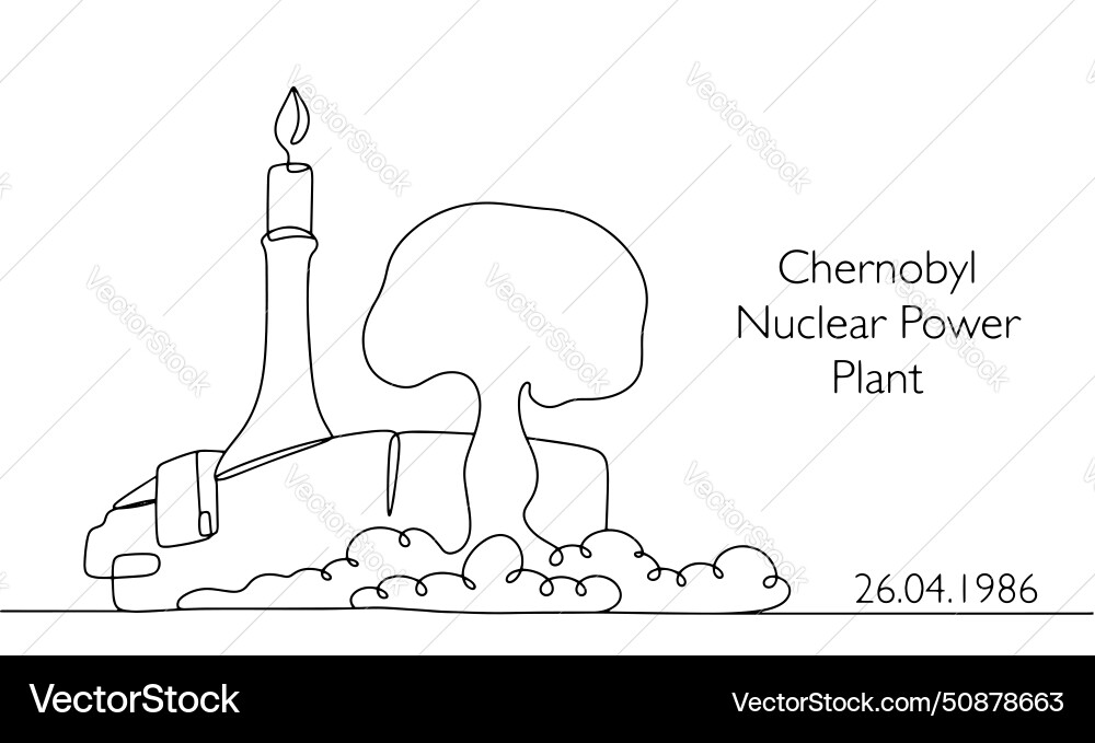 Chernobyl disaster Royalty Free Vector Image - VectorStock