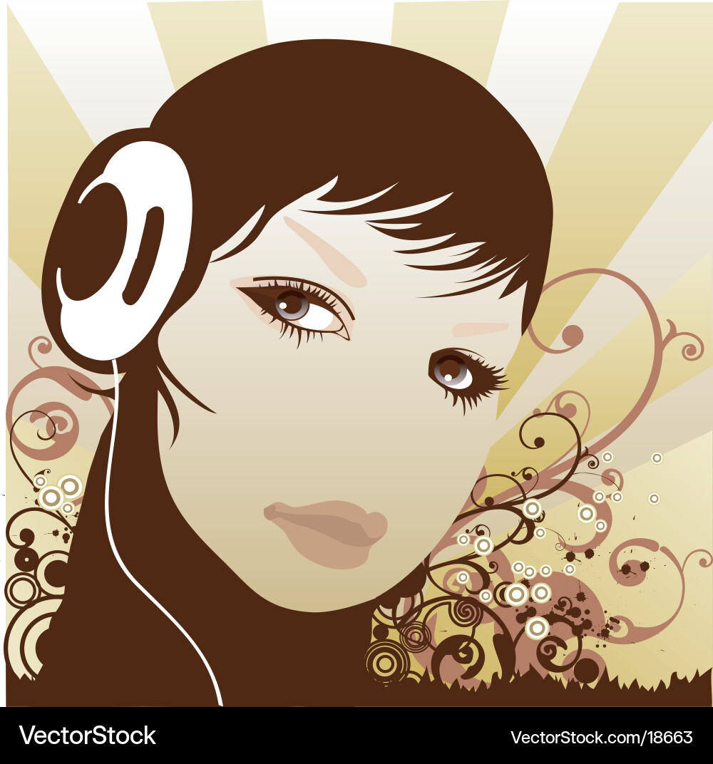 Fashion model girl Royalty Free Vector Image - VectorStock