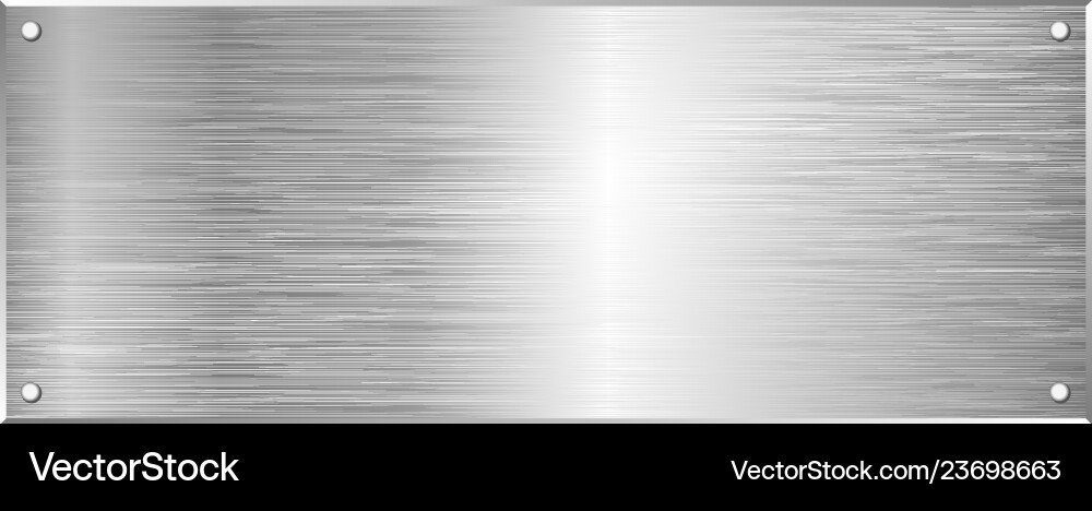 Metal textured plaque Royalty Free Vector Image