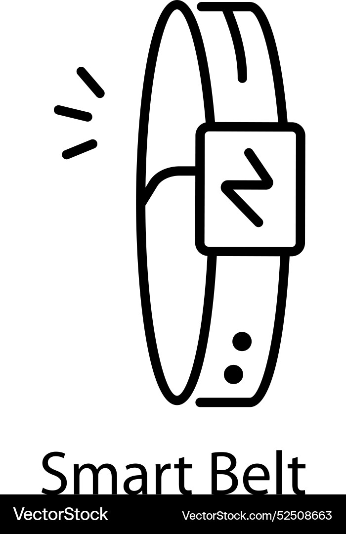 Smart belt Royalty Free Vector Image - VectorStock