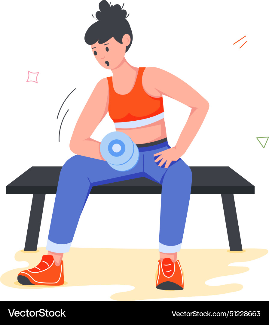 Style workout mini Royalty Free Vector Image - VectorStock