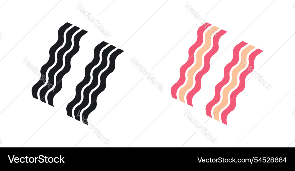 Bacon icon Royalty Free Vector Image - VectorStock