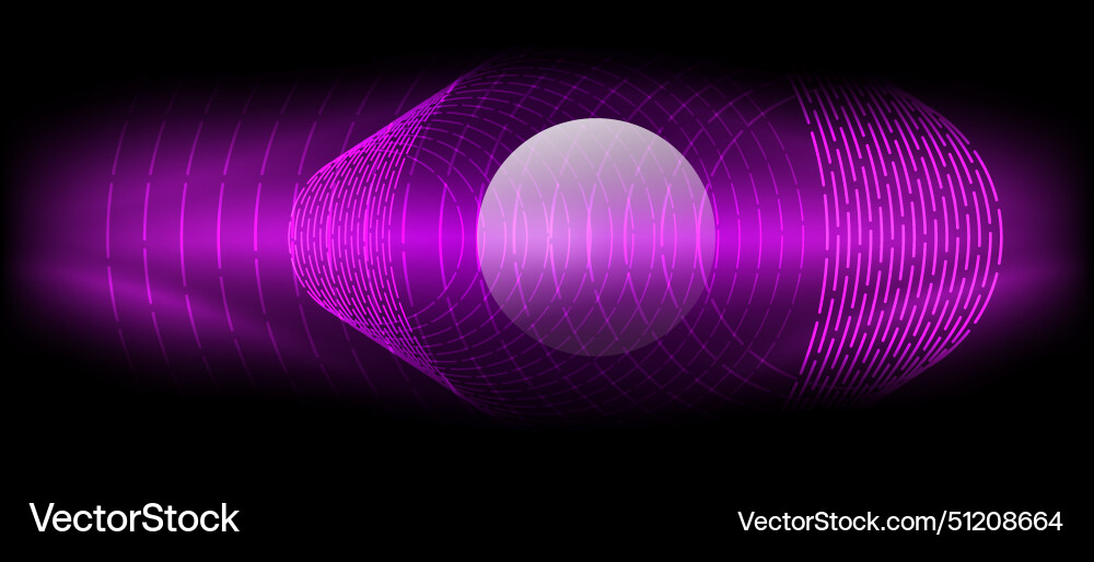 Purple circle on violet background Royalty Free Vector Image