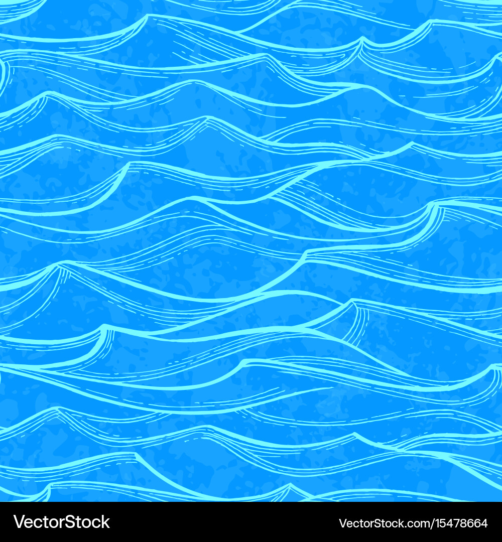 Sea waves seamless pattern Royalty Free Vector Image Sea waves seamless pattern Royalty Free Vector Image