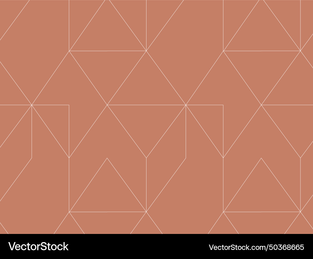Art deco triangle vintage pattern beige Royalty Free Vector