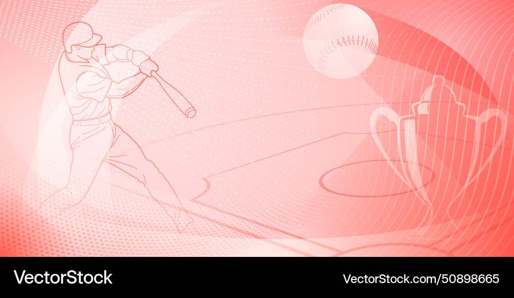 Baseball themed background Royalty Free Vector Image
