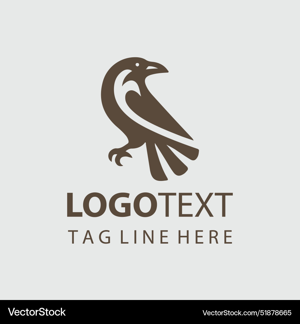 Crow logo Royalty Free Vector Image - VectorStock