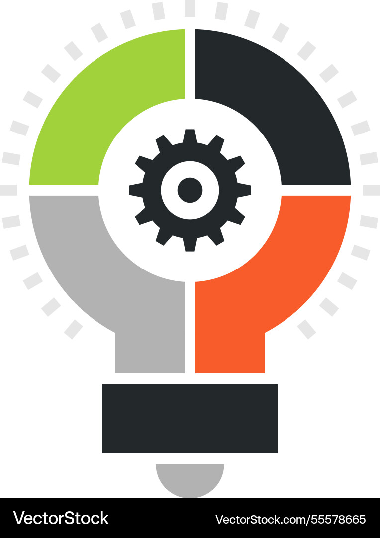 Good idea flat infographic concept Royalty Free Vector Image