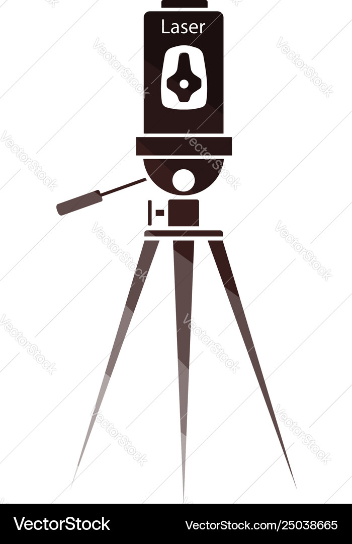 Laser level tool icon Royalty Free Vector Image