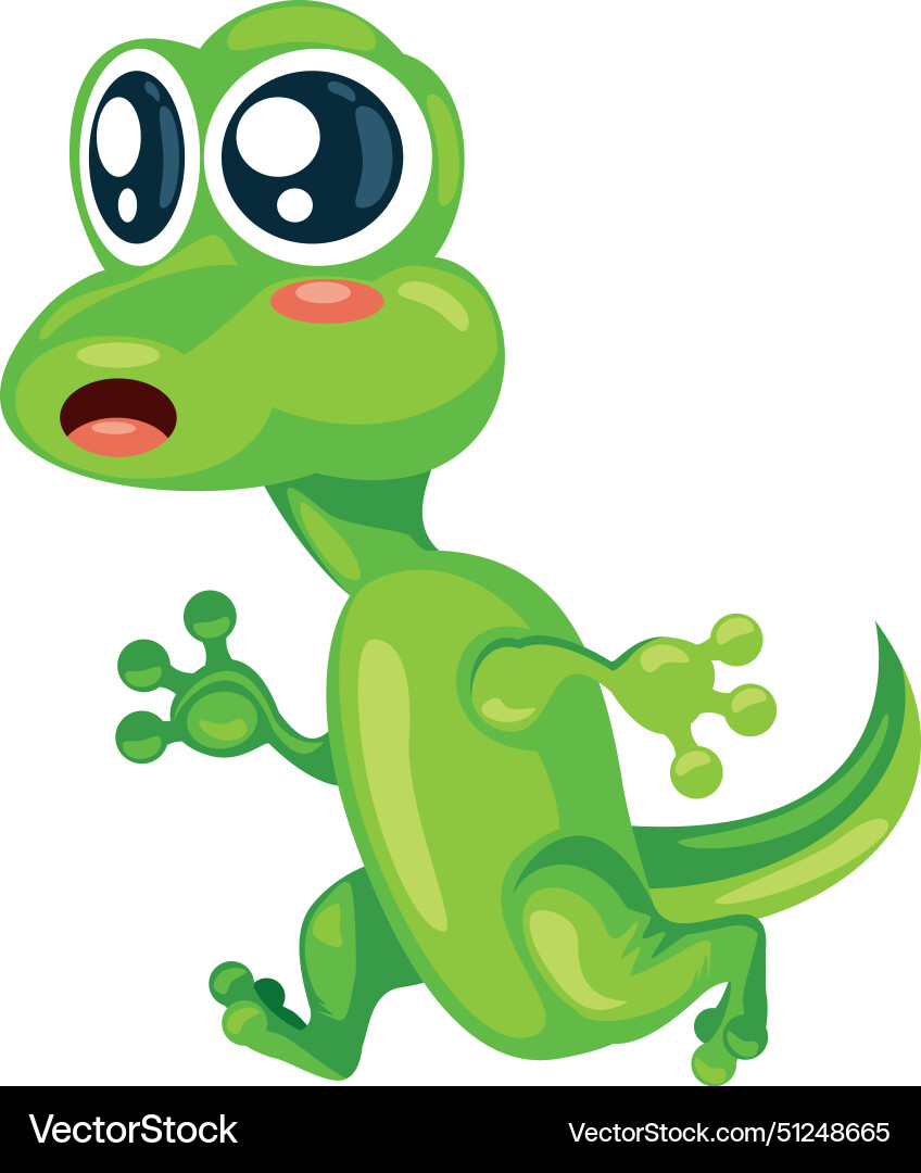 Lizard character cartoon Royalty Free Vector Image