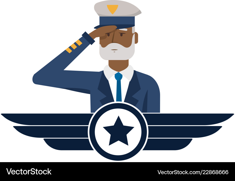 Airforce man design Royalty Free Vector Image - VectorStock