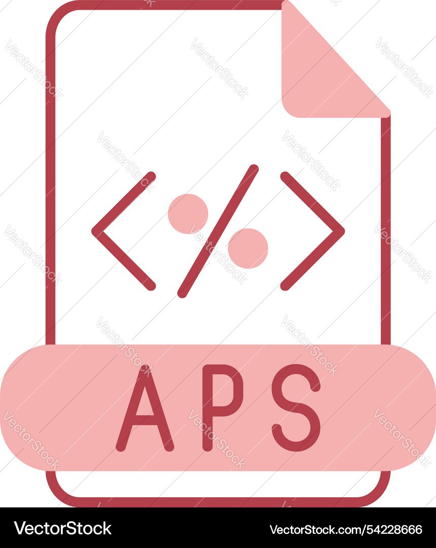 Asp line fill icon Royalty Free Vector Image - VectorStock