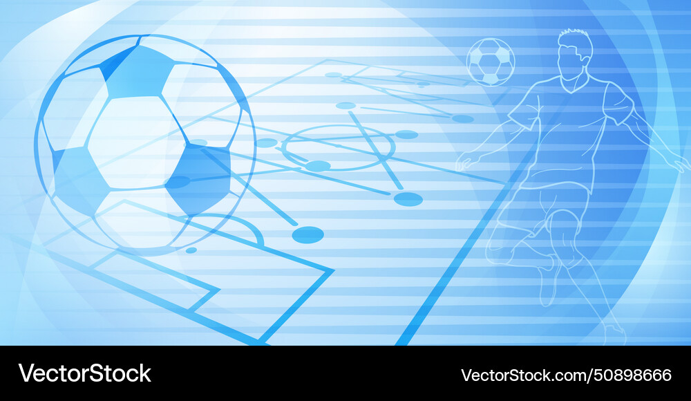 Football themed background Royalty Free Vector Image