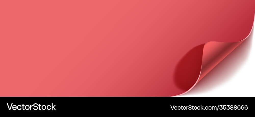 Red header background horizontal banner template Vector Image