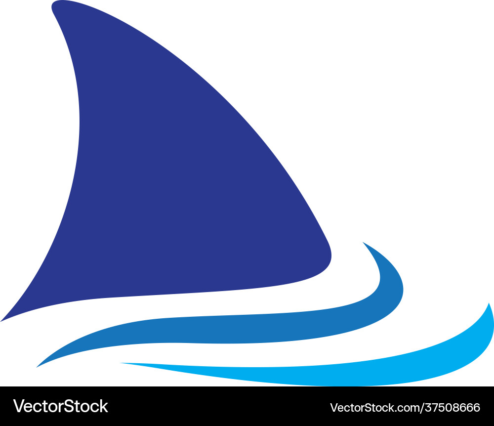 Shark Fin Logo - Marine Symbol Royalty Free Vector Image
