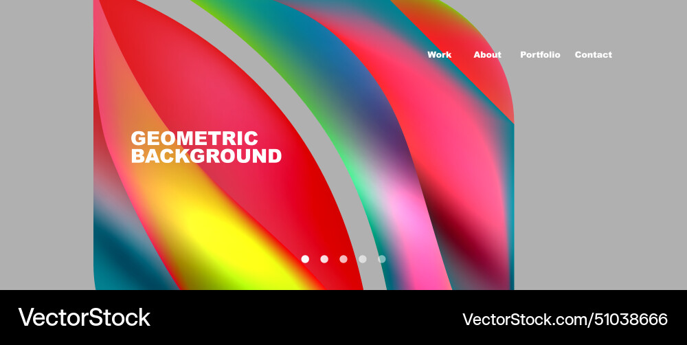 Vibrant geometric background with a colorful Vector Image