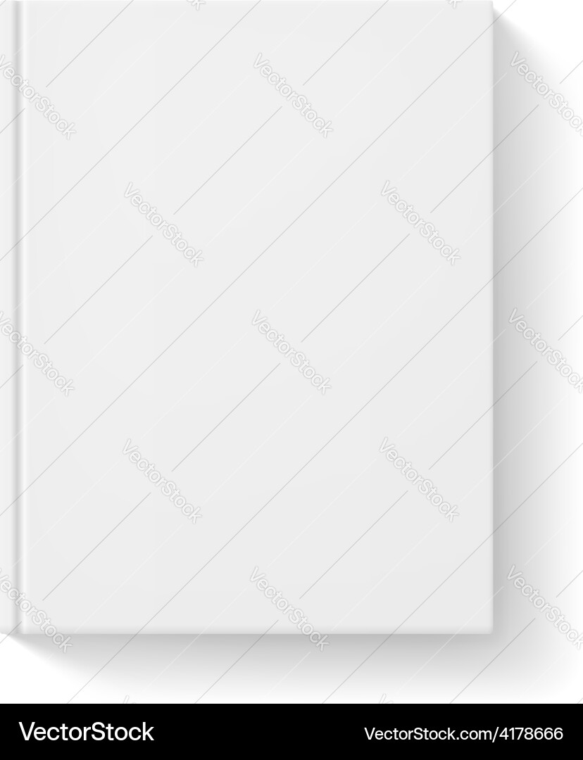 White book Royalty Free Vector Image - VectorStock