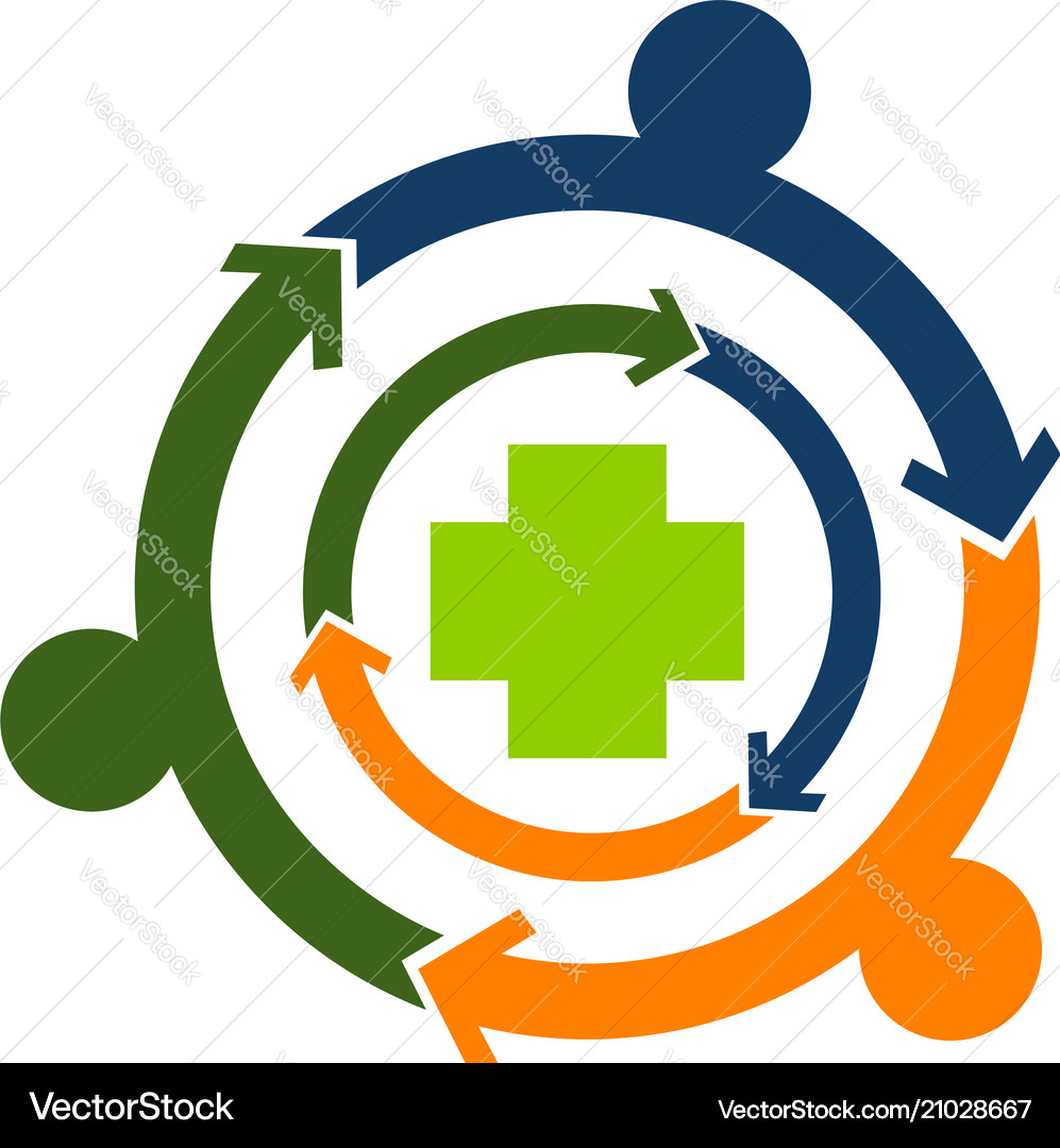 Continuum health care Royalty Free Vector Image