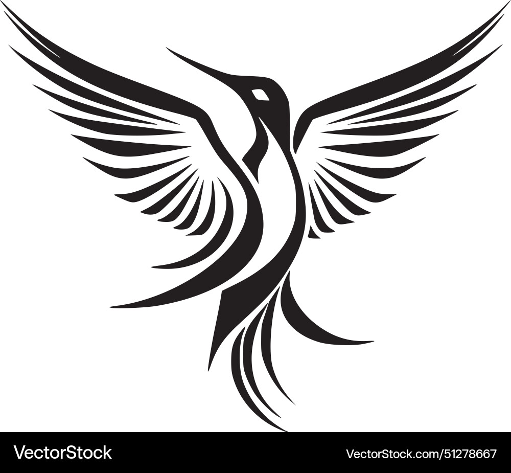 Hummingbird - high quality logo ideal Royalty Free Vector