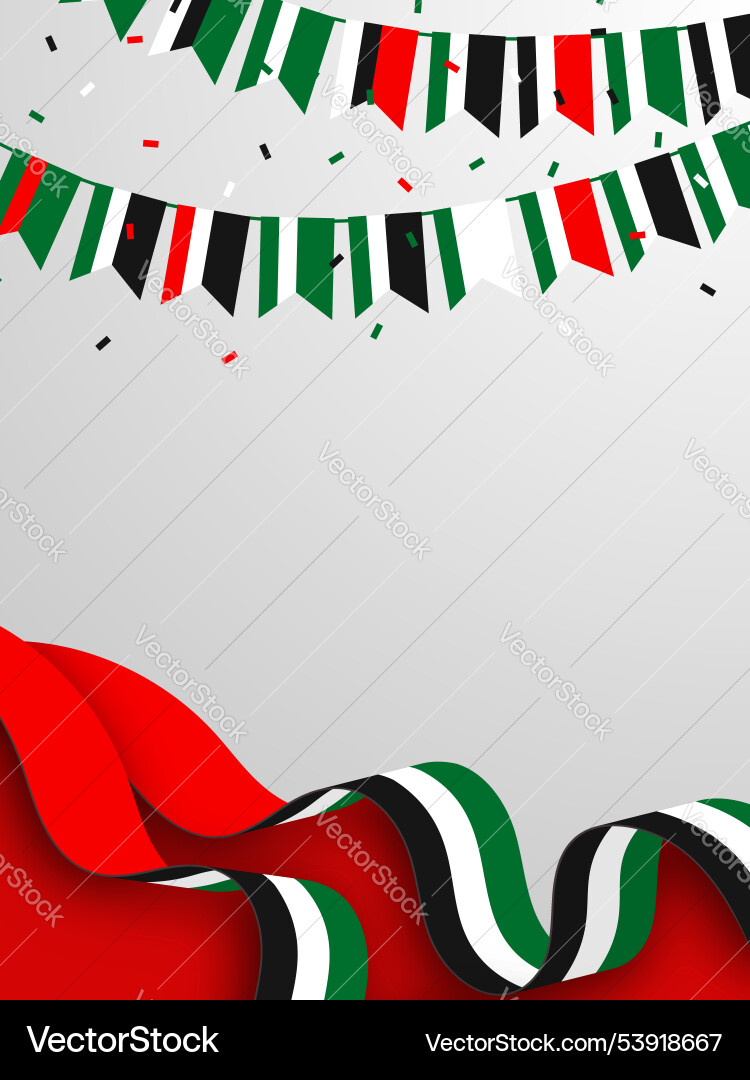 Uae background for festivals and national days Vector Image
