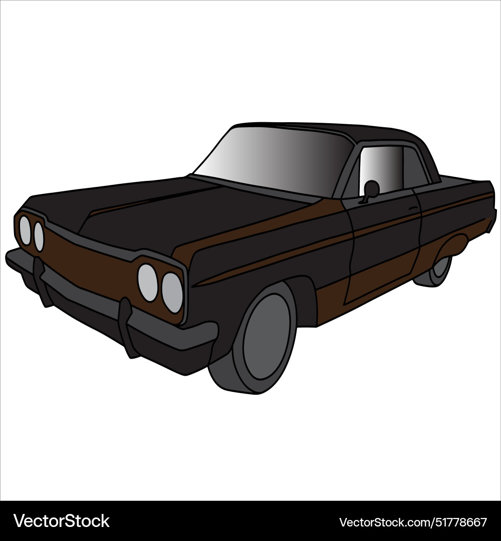 Vintage car royal edition and old model Royalty Free Vector