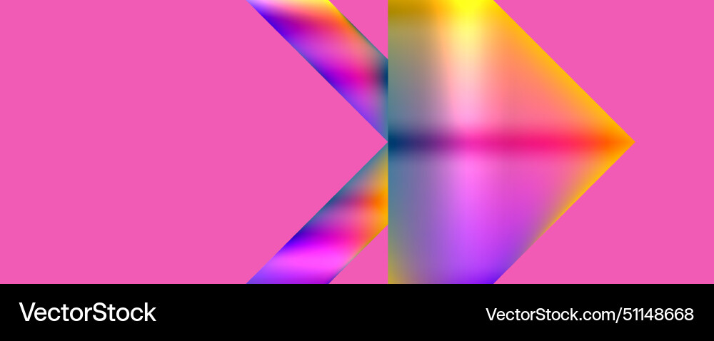 A vibrant triangle arrow in electric blue Vector Image