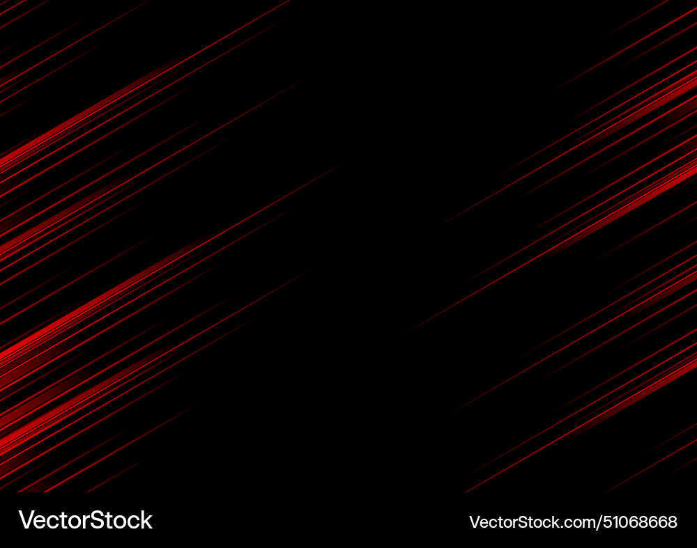 Abstract red line and black background Royalty Free Vector