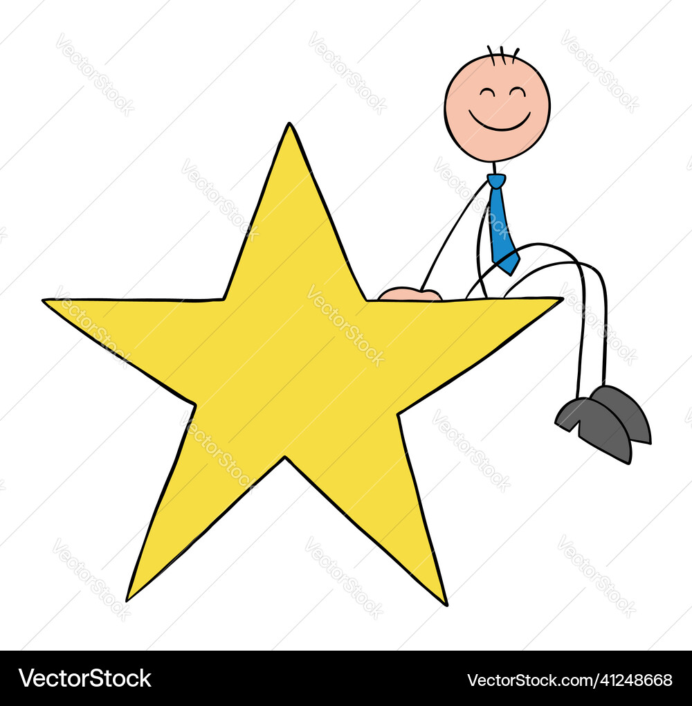 Stickman star Vector Images & Graphics for Commercial Use | VectorStock