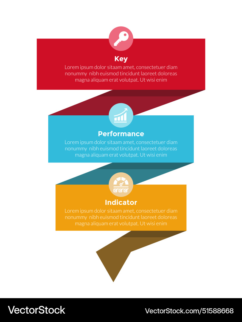 Kpi key performance indicator infographics Vector Image