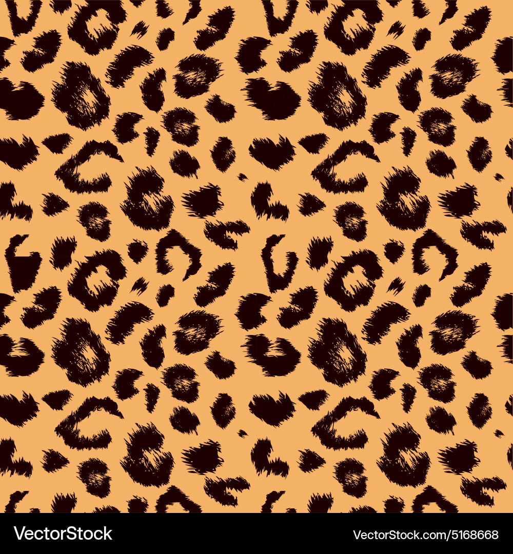 Leopard print pattern repeating seamless Vector Image