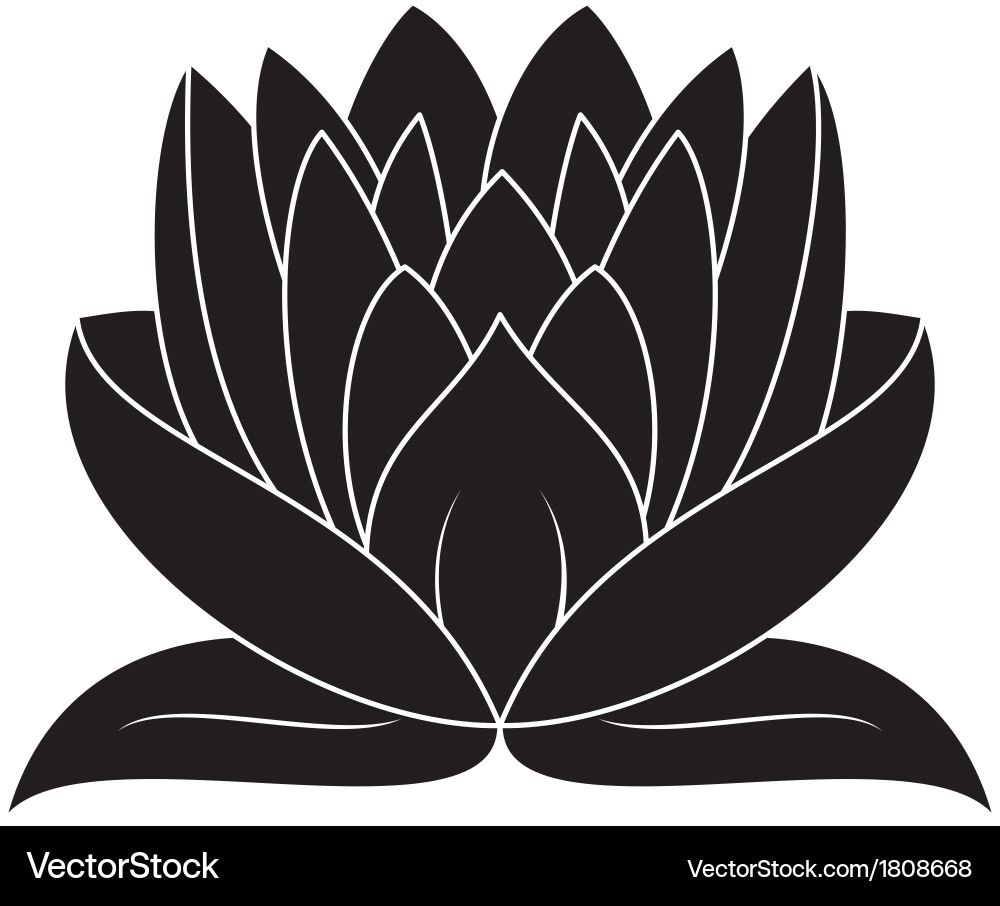 Lotus flower Royalty Free Vector Image - VectorStock