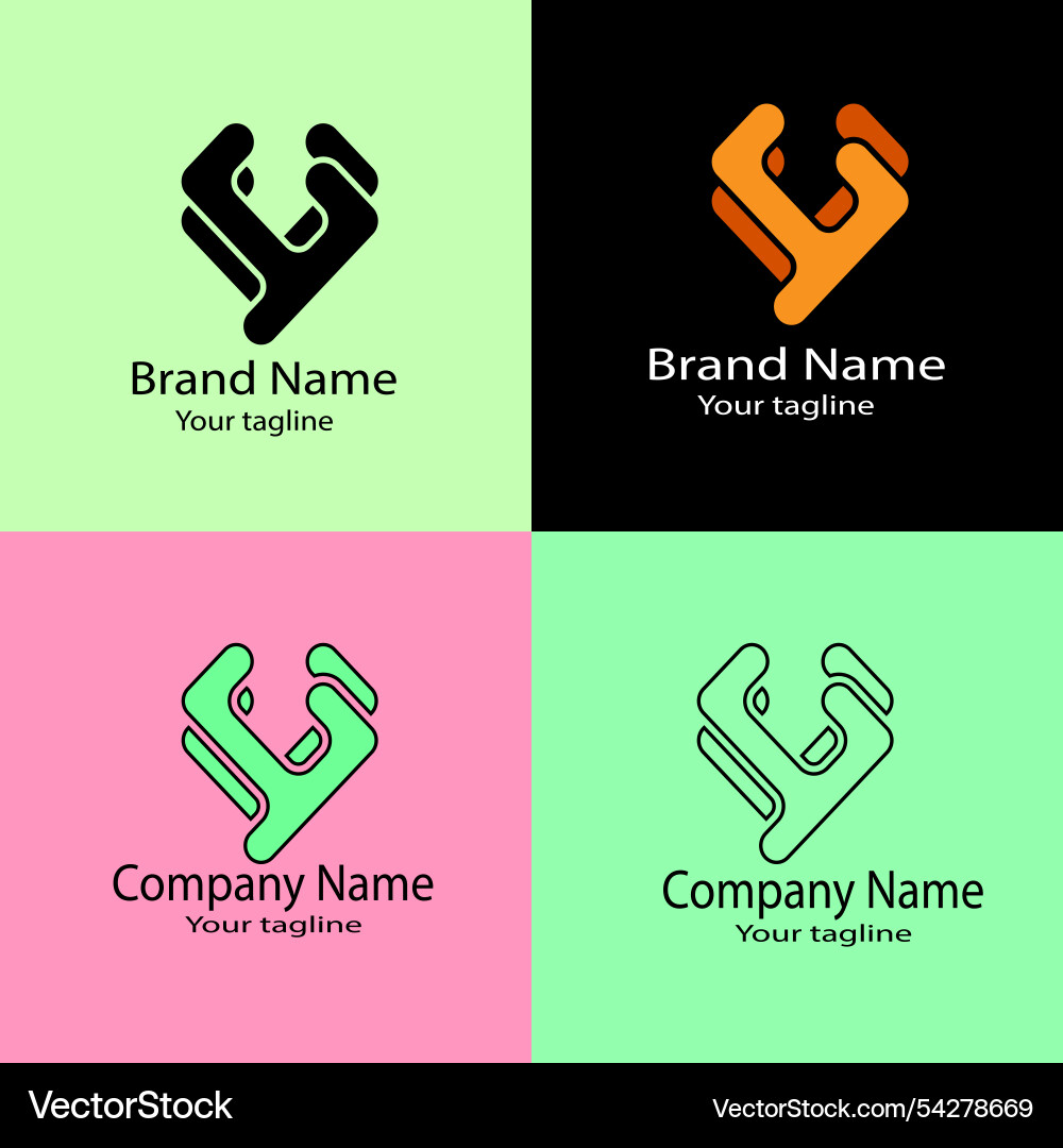 Business class logo design-6 Royalty Free Vector Image