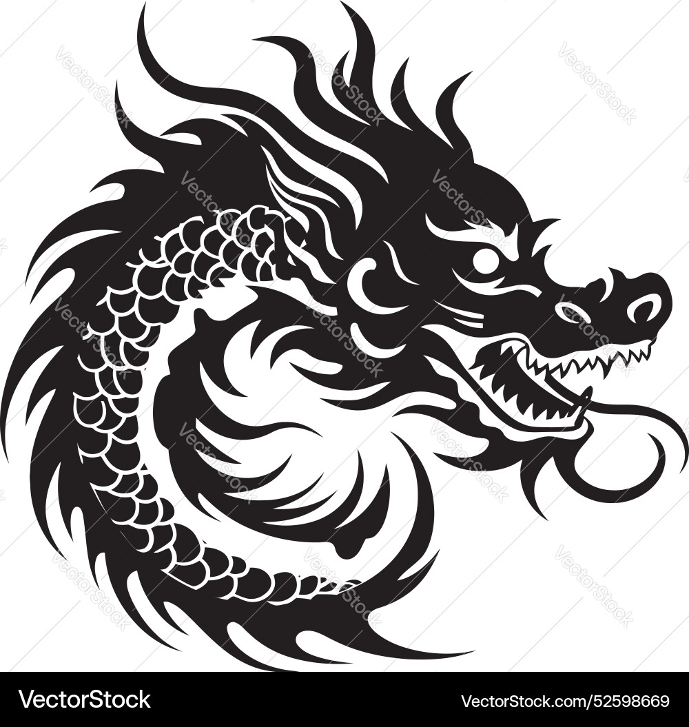 Dragons blessing chinese new year graphics Vector Image