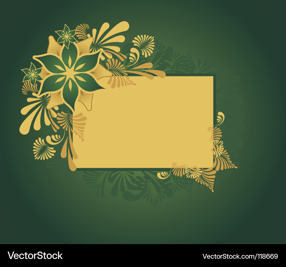 Floral frame Royalty Free Vector Image - VectorStock