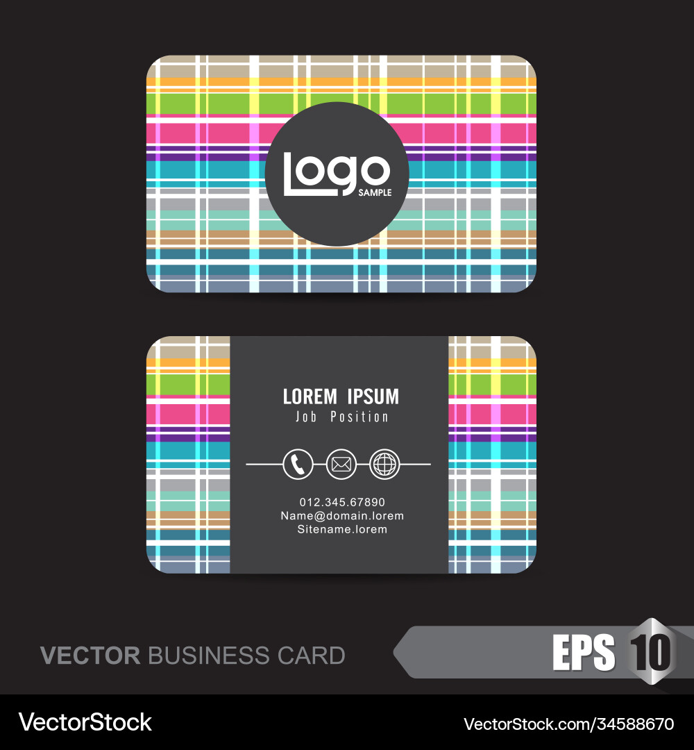 Business card 295 Royalty Free Vector Image - VectorStock