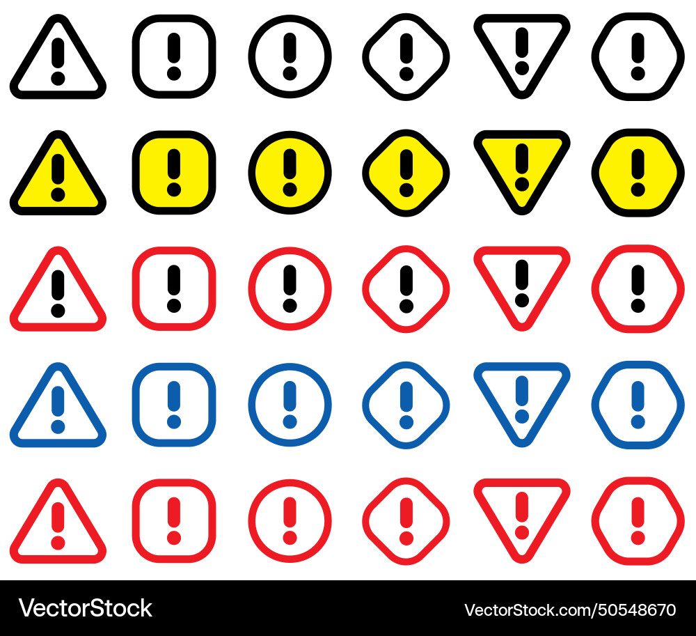 Caution warning sign Royalty Free Vector Image