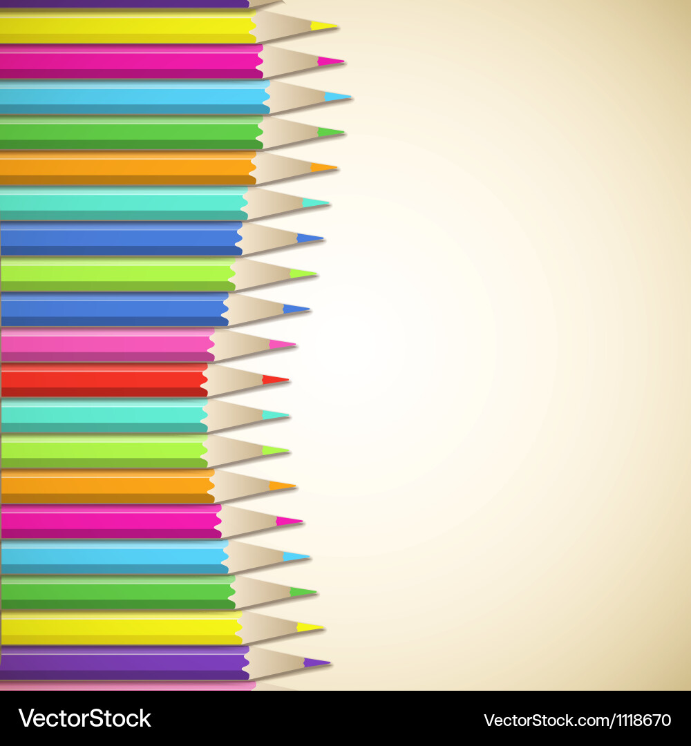 Colored pencils Royalty Free Vector Image - VectorStock