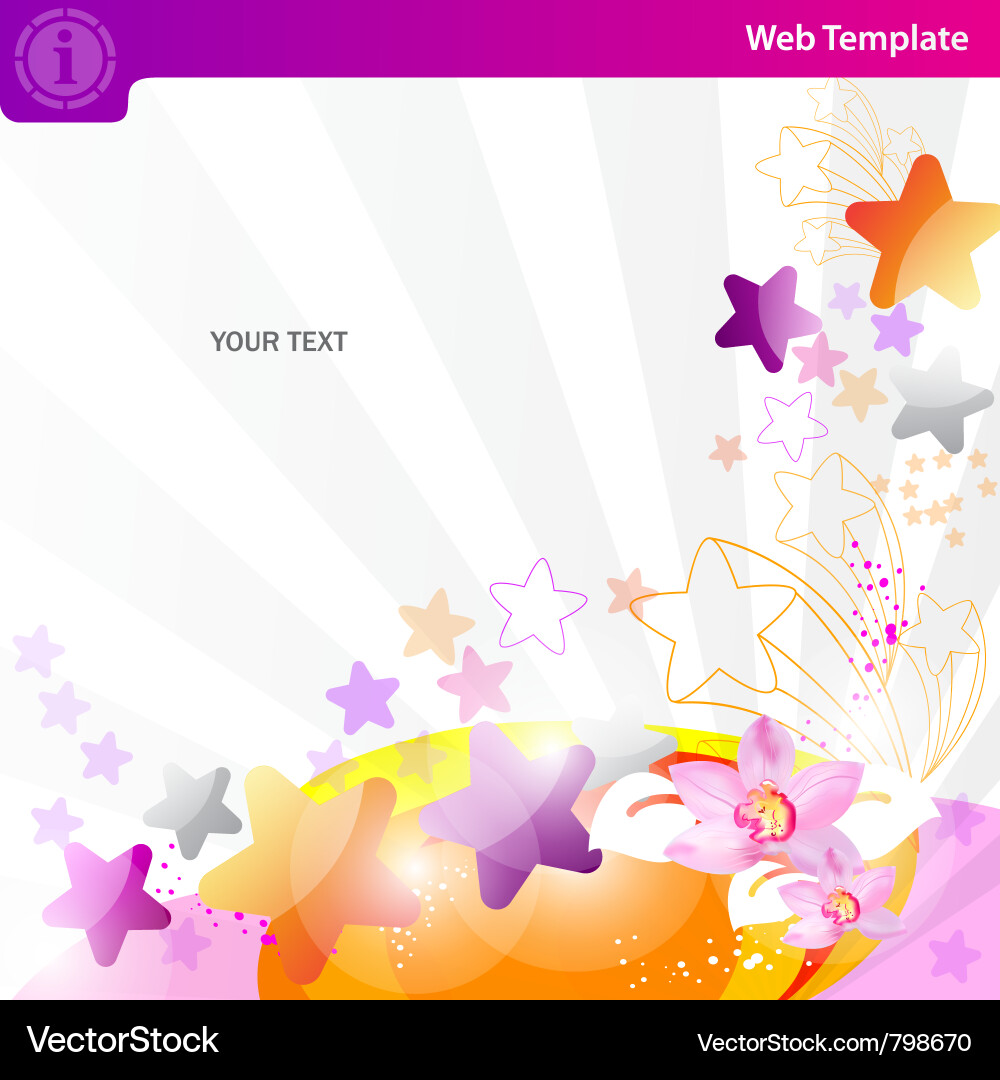 Colorful star background Royalty Free Vector Image