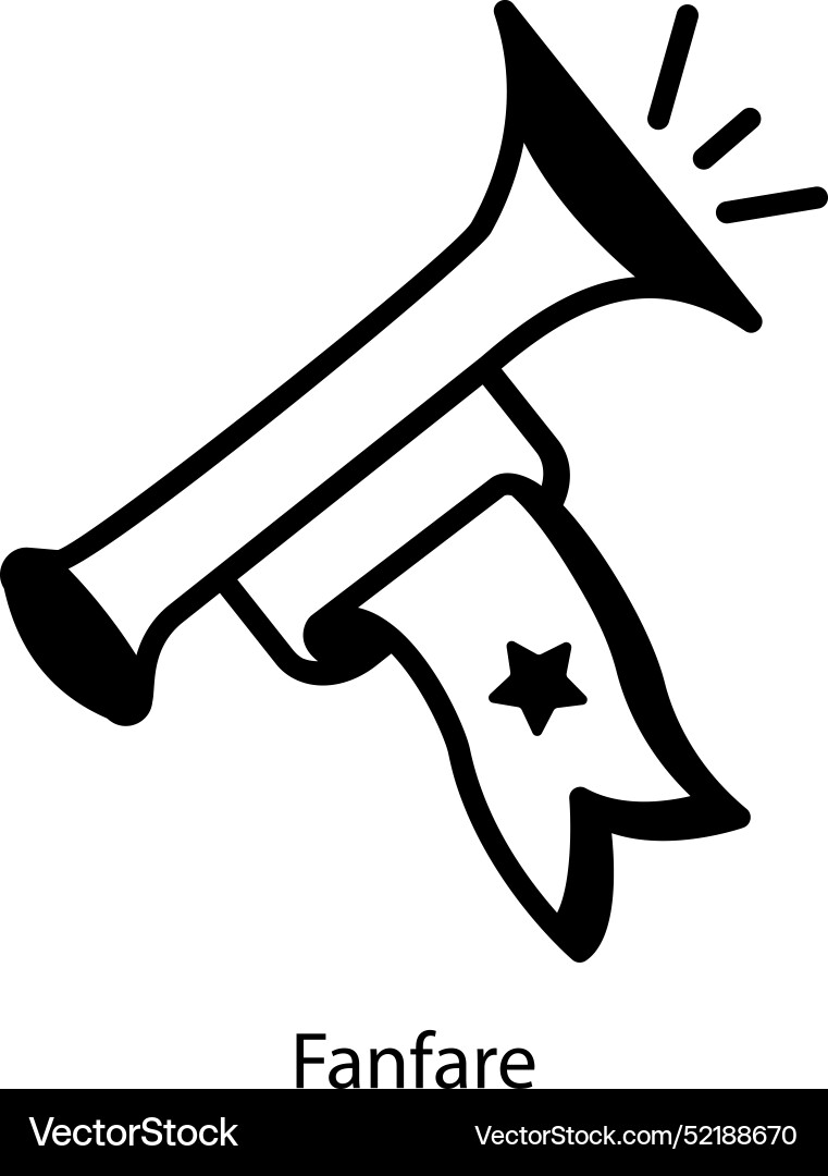 Fanfare Royalty Free Vector Image - VectorStock