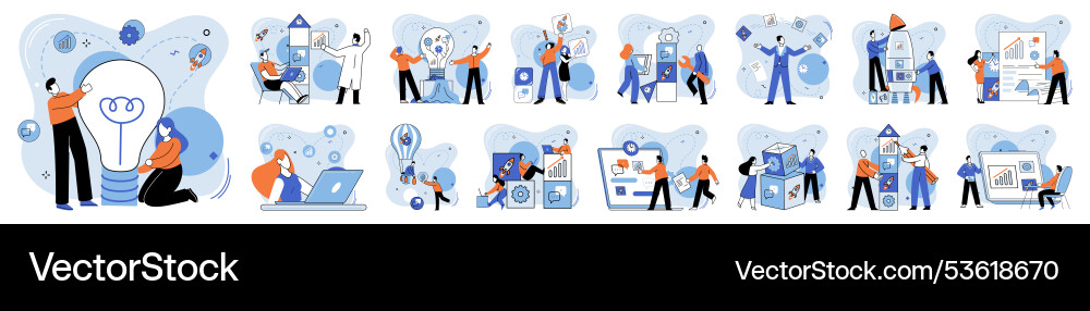 Teamwork continuous improvement is crucial Vector Image